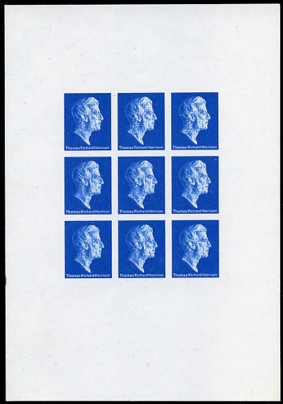 1981 circa Harrison ink trial in blue (37922)