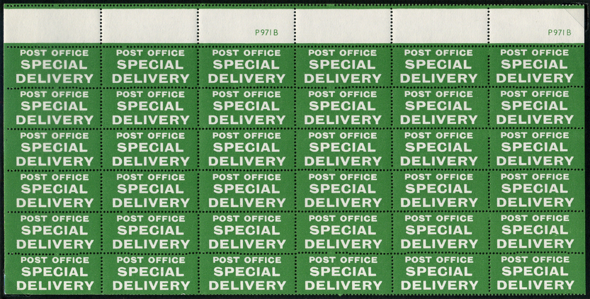 1970 Circa Post Office Special Delivery Labels 40841 1970 Circa Post Office Special Delivery Labels 40841