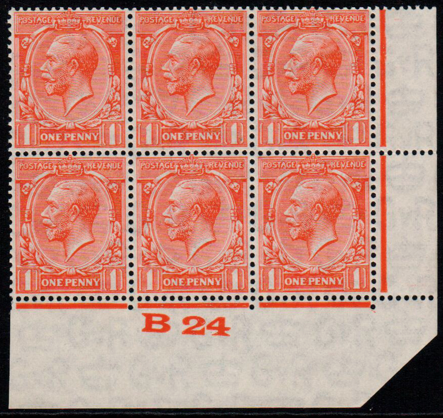 1d Scarlet on EXPERIMENTAL WATERMARK PAPER (64107)