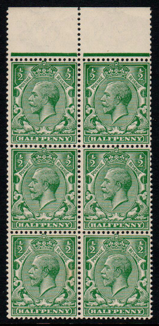 ½d Green watermark inverted with "DOUBLE GUM" (65607)