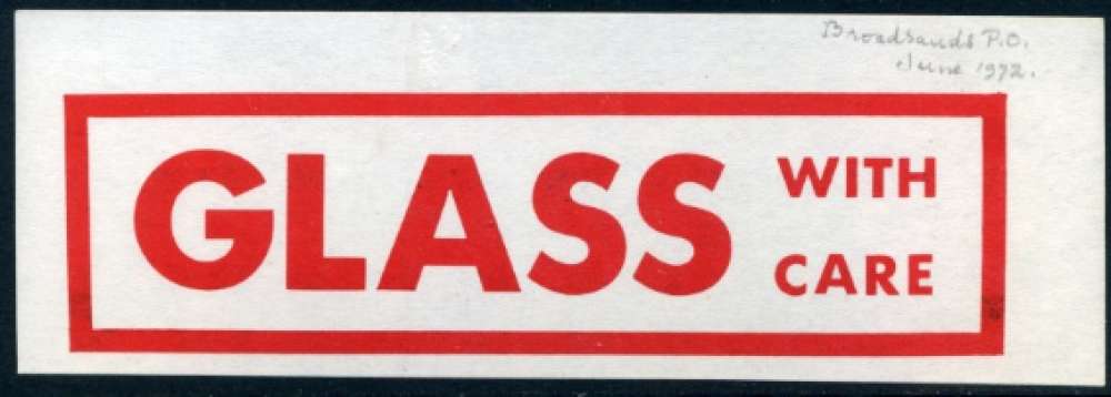 1972 GPO label (43786)