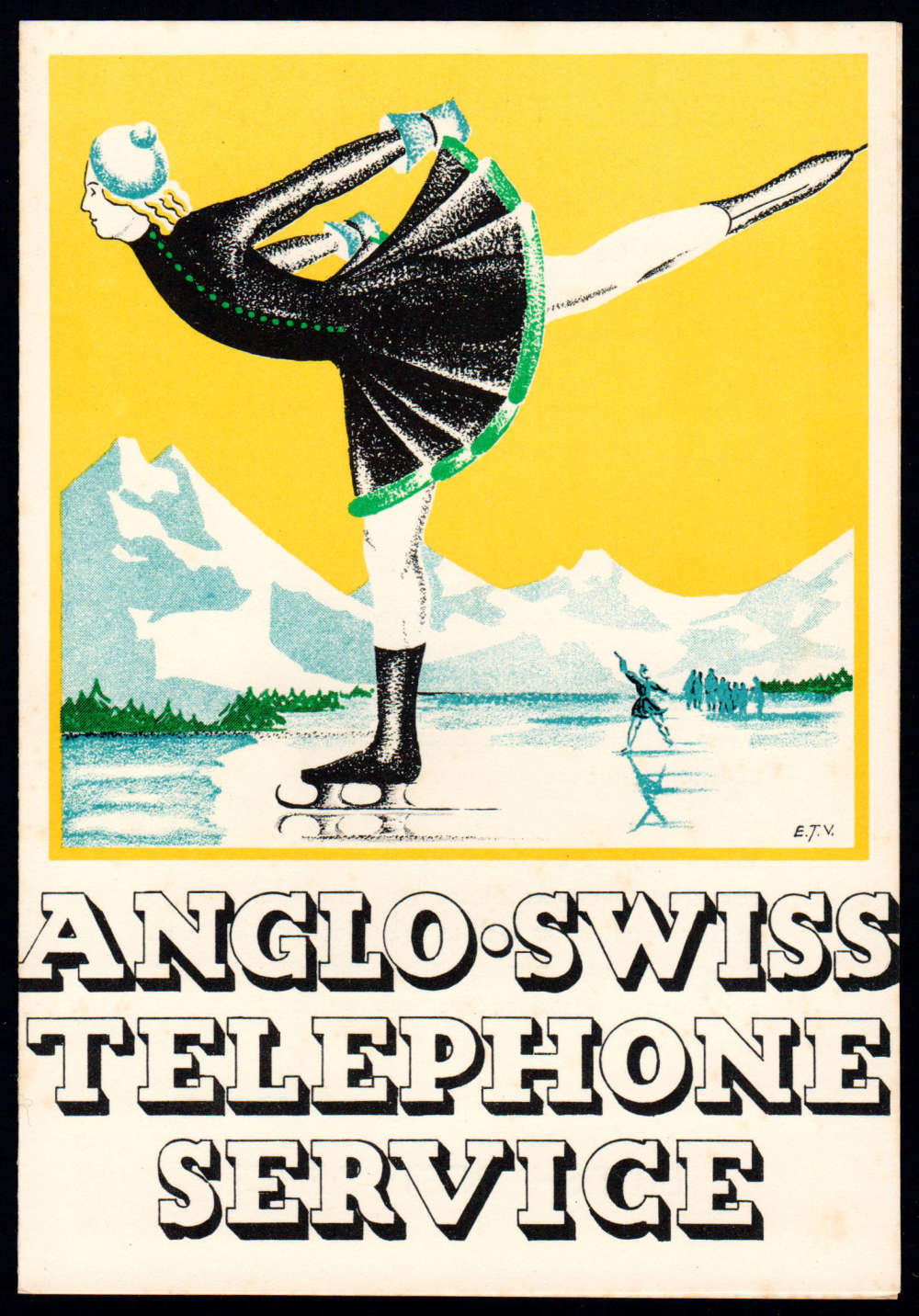 1930s/40s Anglo Swiss Telephone Service leaflet (59795)