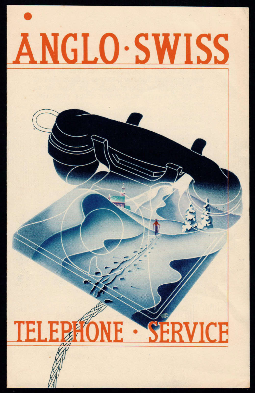 1930s/40s Anglo Swiss Telephone Service leaflet (59798)