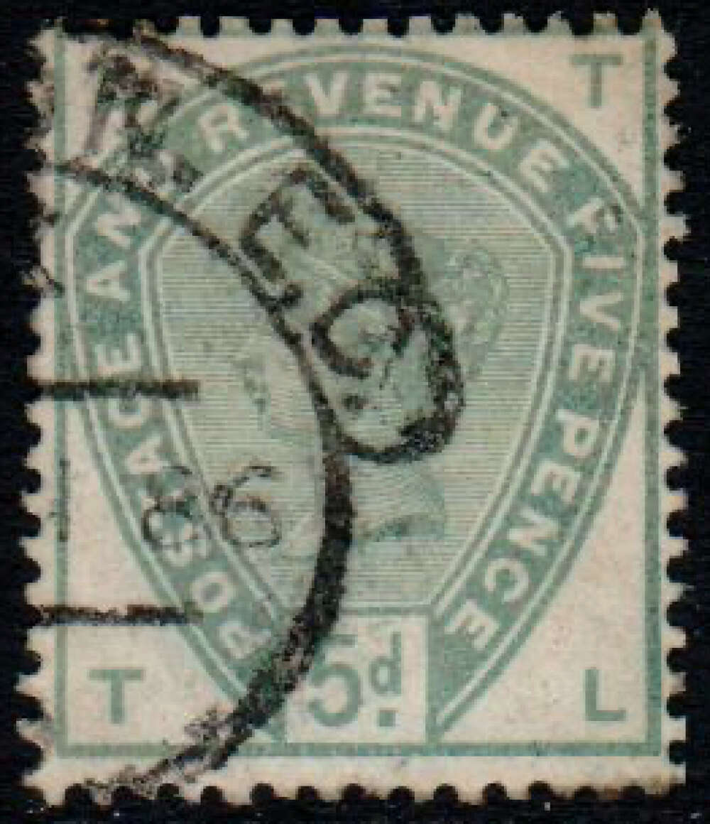 1884 5d Dull green crown watermark lettered TL (62041)
