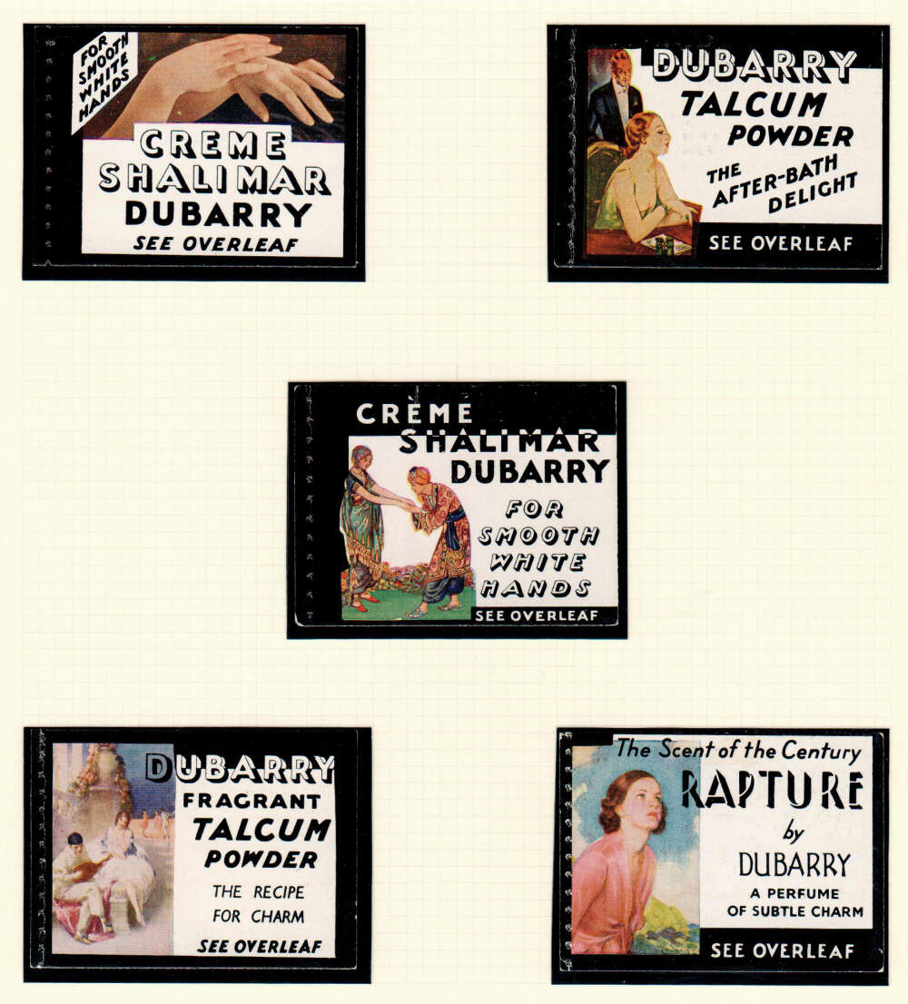 1936-1939 Dubarry coloured interleaves ex George V, Edward VIII and ...