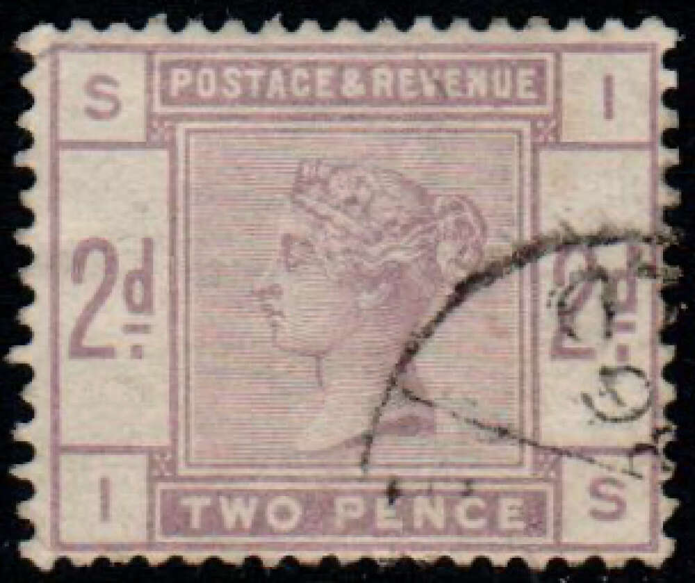 1884 2d Lilac crown watermark sideways lettered IS (65804)