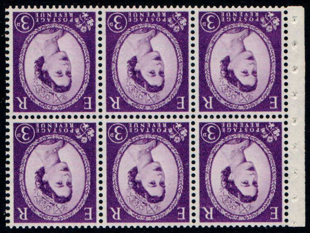 1962 Multiple Crowns 3d deep lilac watermark inverted on whiter paper ...