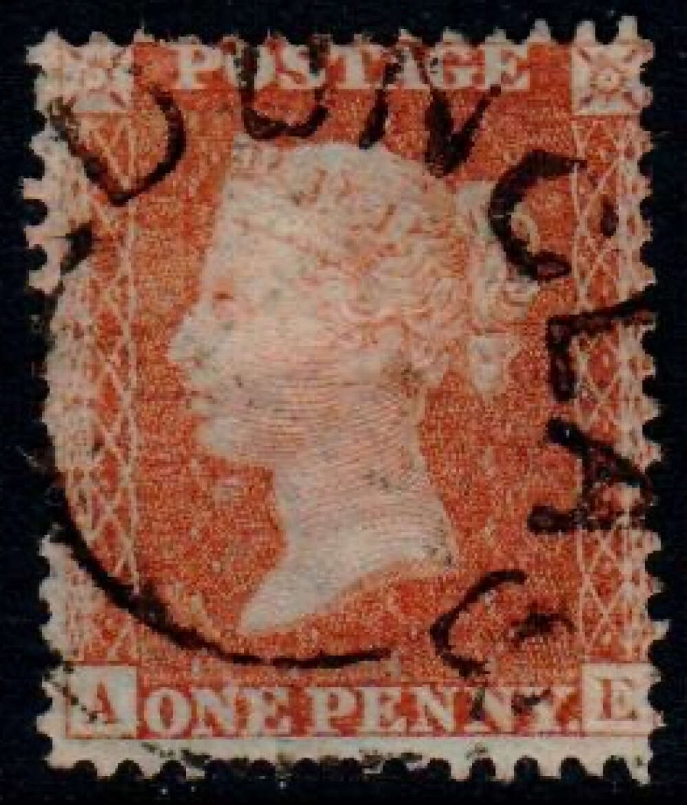 1856 1d Red-brown (Die 2) large crown perf 14 plate 29 lettered AE (66735)