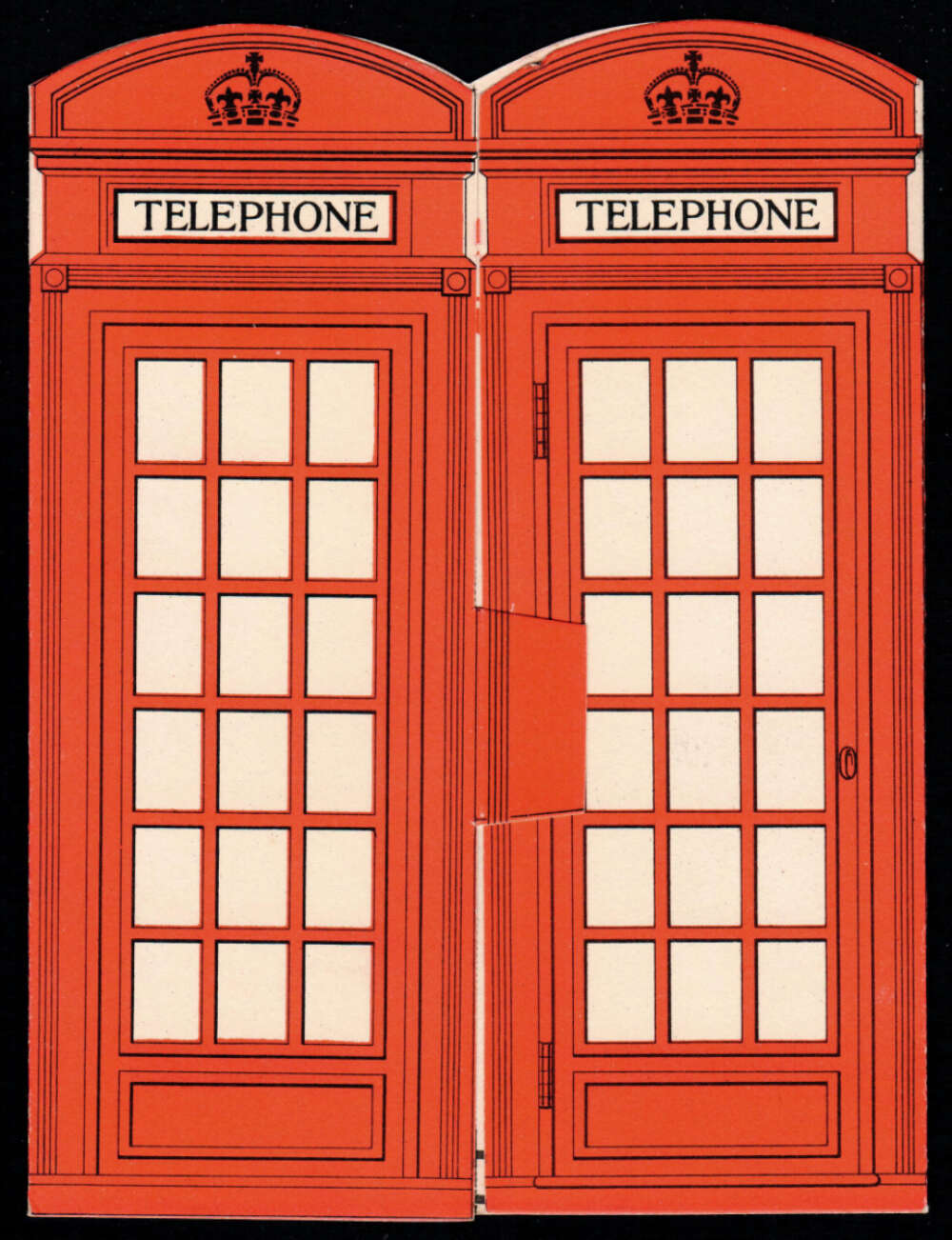 1930s iconic "Red Telephone Box" leaflet (63990)